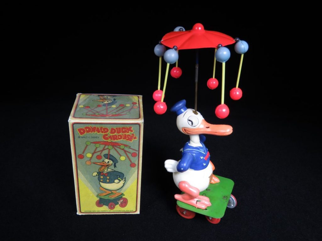 Donald Duck Carousel – Borgfeldt – Prewar Japan | Mark Bergin Toys