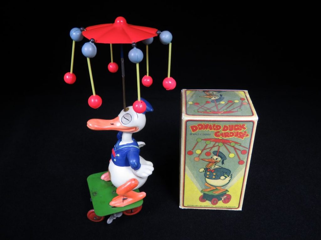 Donald Duck Carousel – Borgfeldt – Prewar Japan | Mark Bergin Toys