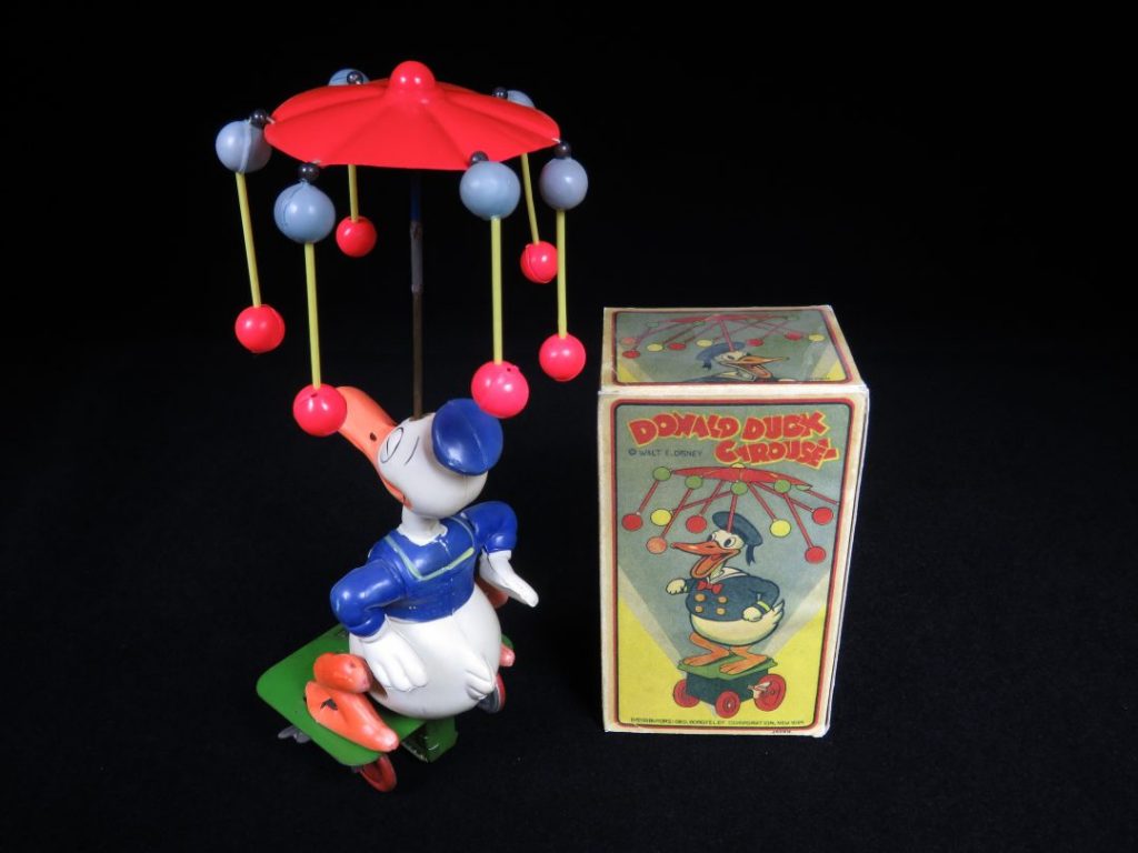 Donald Duck Carousel – Borgfeldt – Prewar Japan | Mark Bergin Toys