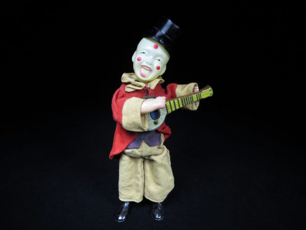 Clown Banjo Automaton – Unknown – Prewar Japan | Mark Bergin Toys