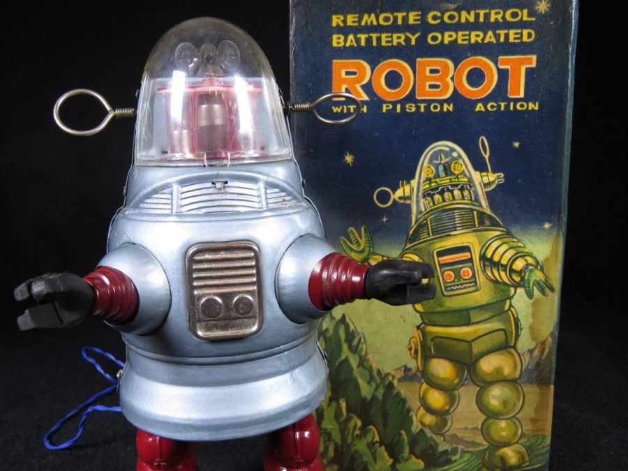 Piston Action Pug Robby Robot – T.N, Nomura – Japan | Mark Bergin Toys