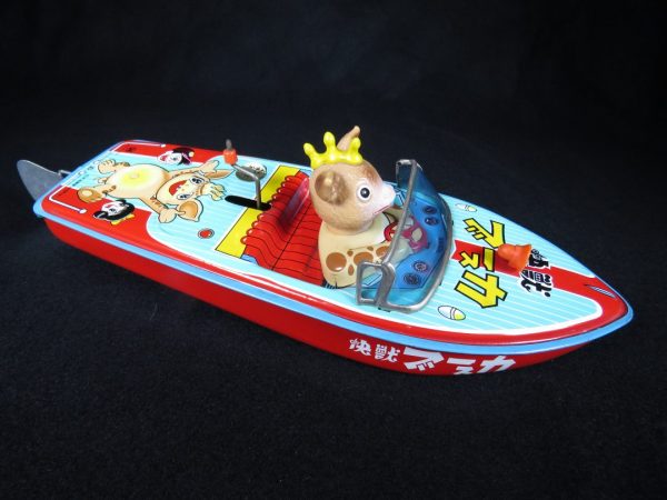 Booska Speed Boat – SAN, Marusan – Japan – 14” L. | Mark Bergin Toys
