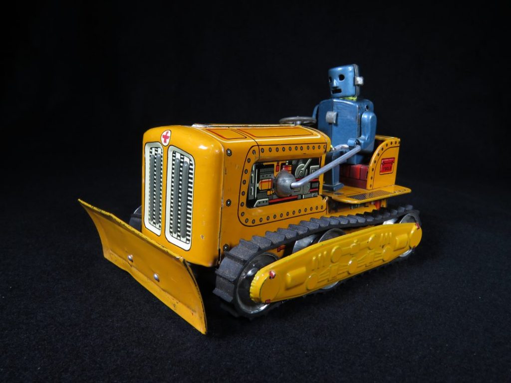 Robot Orange Bulldozer – KO, Yoshiya – Japan | Mark Bergin Toys
