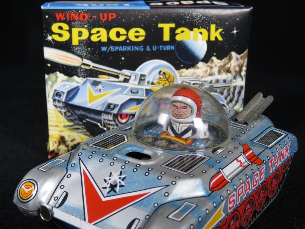 Sparkling Space Tank – T.T, Takatoku – Japan | Mark Bergin Toys