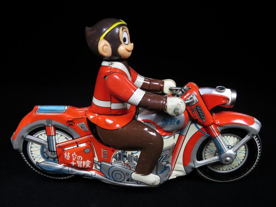 Goku Motorcycle – A-1 Asakusa – Japan – 12″ L. | Mark Bergin Toys