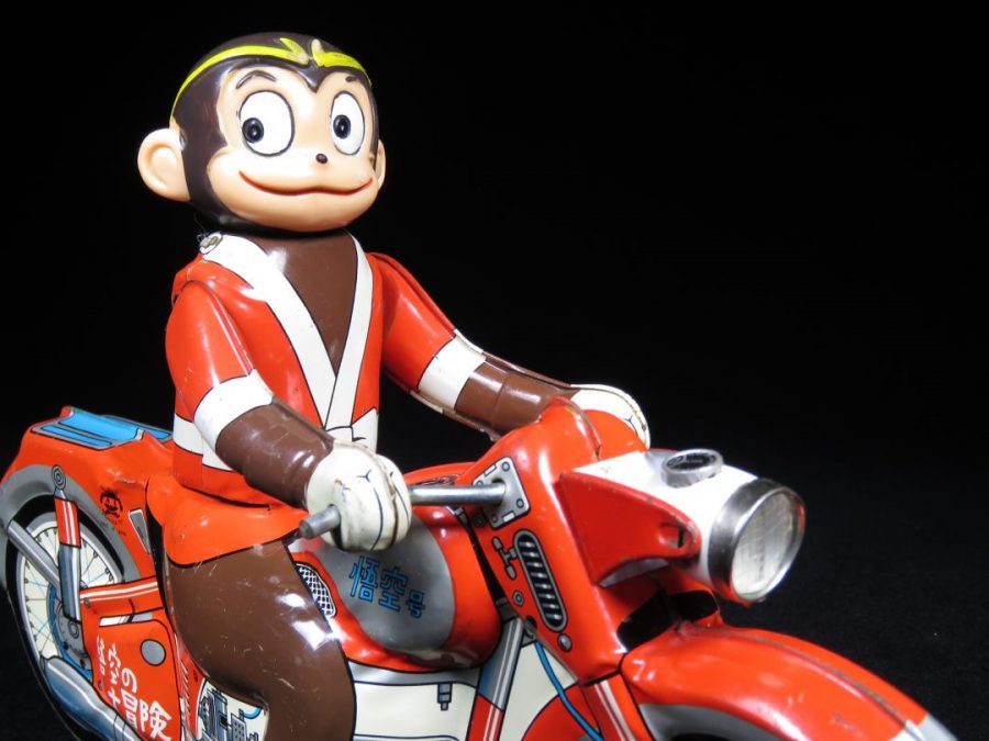 Goku Motorcycle – A-1 Asakusa – Japan – 12″ L. | Mark Bergin Toys