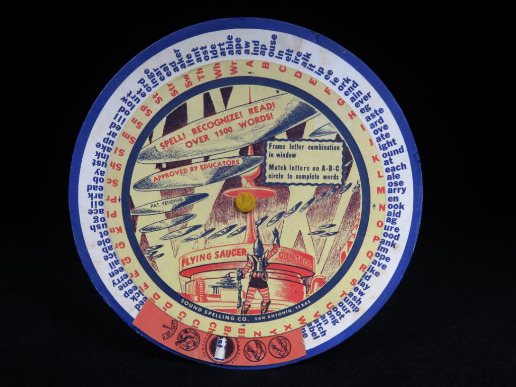 Flying Saucer Control Board – Sound Spelling Co. – USA | Mark Bergin Toys